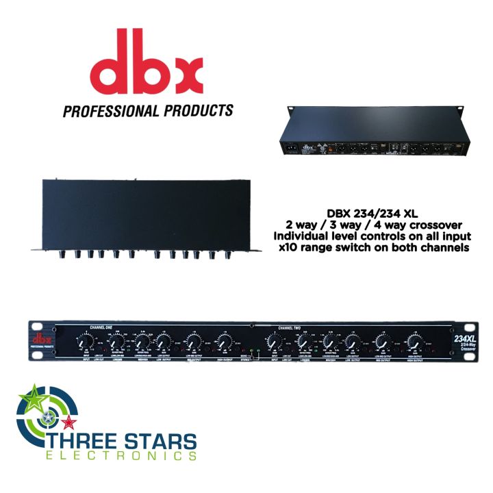 DBX 234/234 XL Stereo 2 way/ 3 way/ 4 way Crossover by dbx | Lazada PH