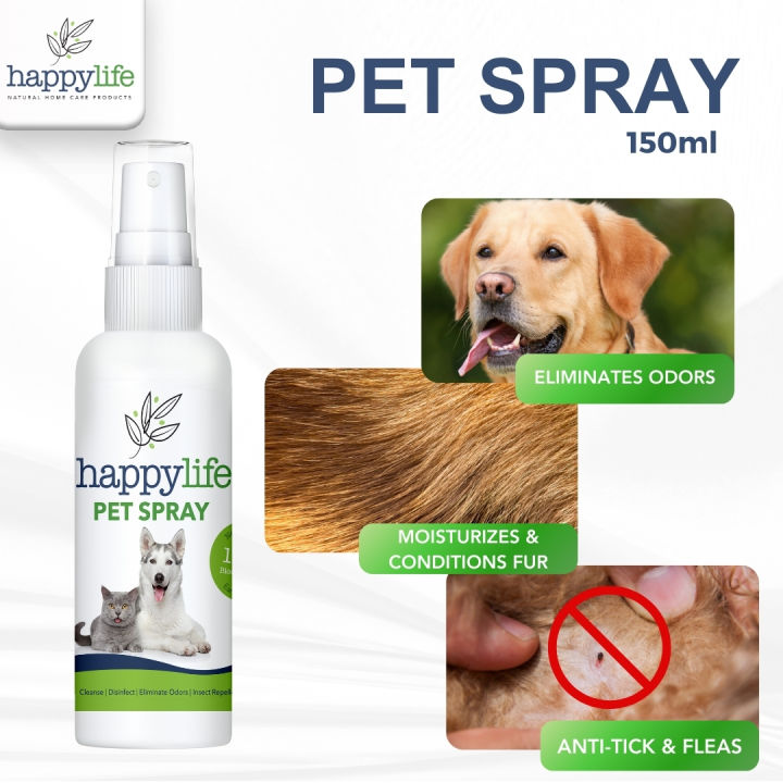 Pet Spray for Dogs and Cats Anti Ticks & Fleas, Anti Odor, Anti Itch ...