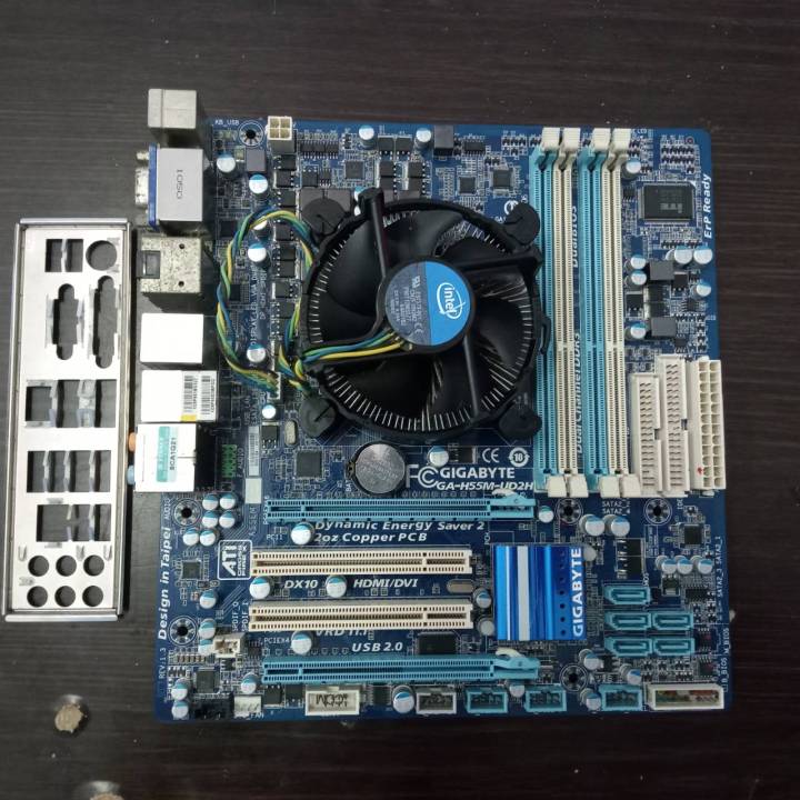 ชุดรวม CPU+เมนบอร์ด Intel i3-530 3.06 GHz 2C/4T GiGabyte LGA1156 ...
