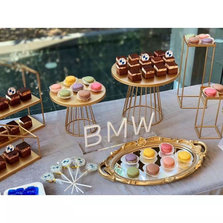Light luxury dessert table dessert table decoration cold meal tea break ...