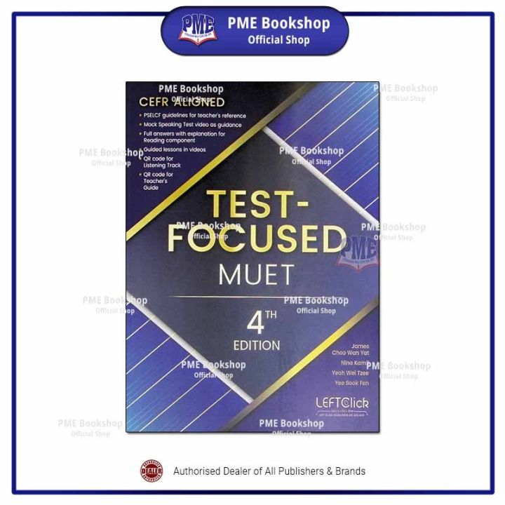 【PME Bookshop】 (2024) Left Click: Test Focused Muet 4th Edition ...