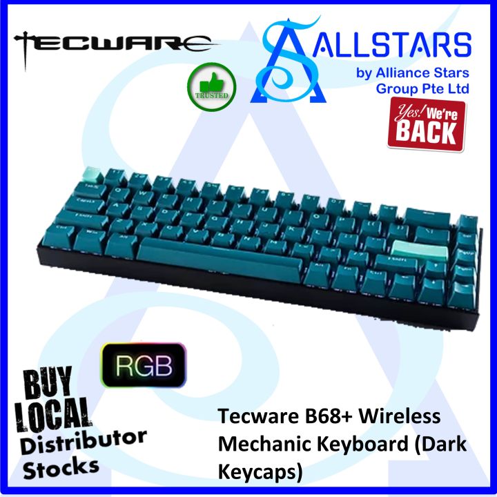 (ALLSTARS : We are Back) Tecware B68+ Mechanical Keyboard (Body : Black ...