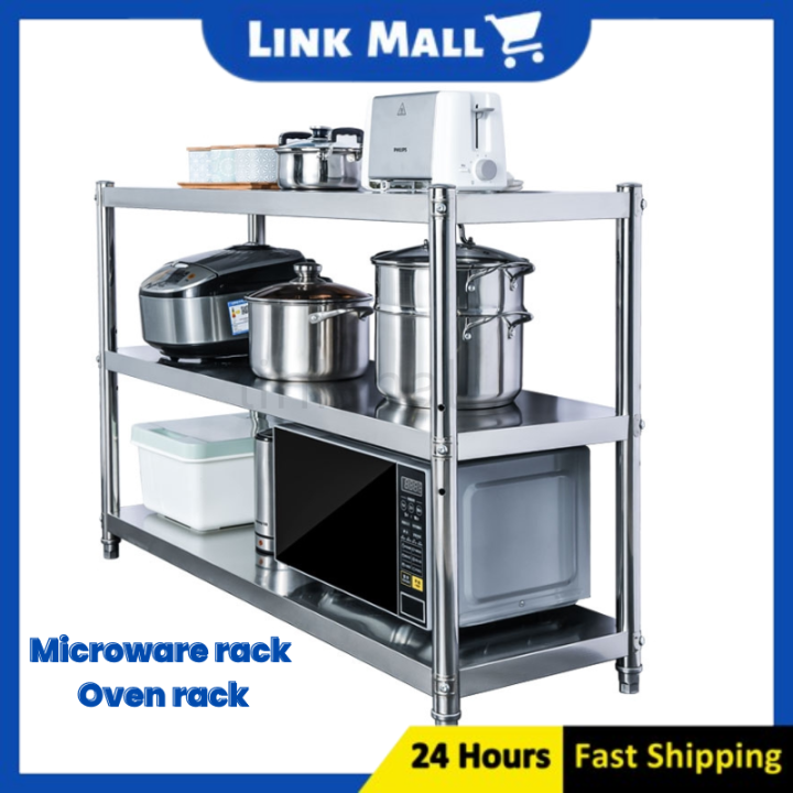 2/3 Layer Kitchen Rack Microwave Oven Rack Expandable and Height ...