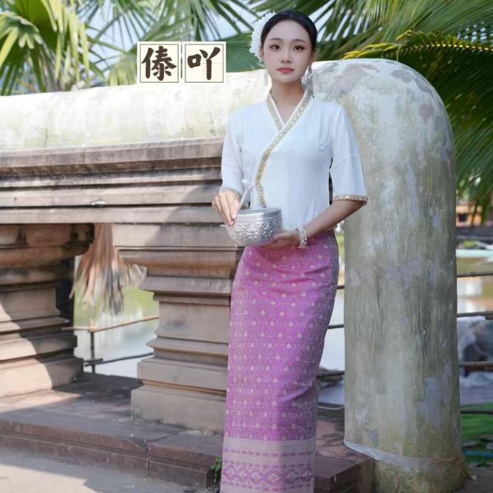 2023 Women Thai Traditional Dress Xishuangbanna Niangya clothing ...