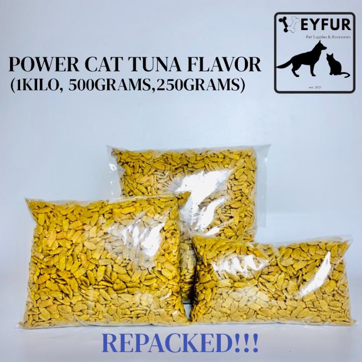POWER CAT ADULT TUNA FLAVOUR DRY CAT FOOD REPACKED - 1KILO, 500GRAMS ...