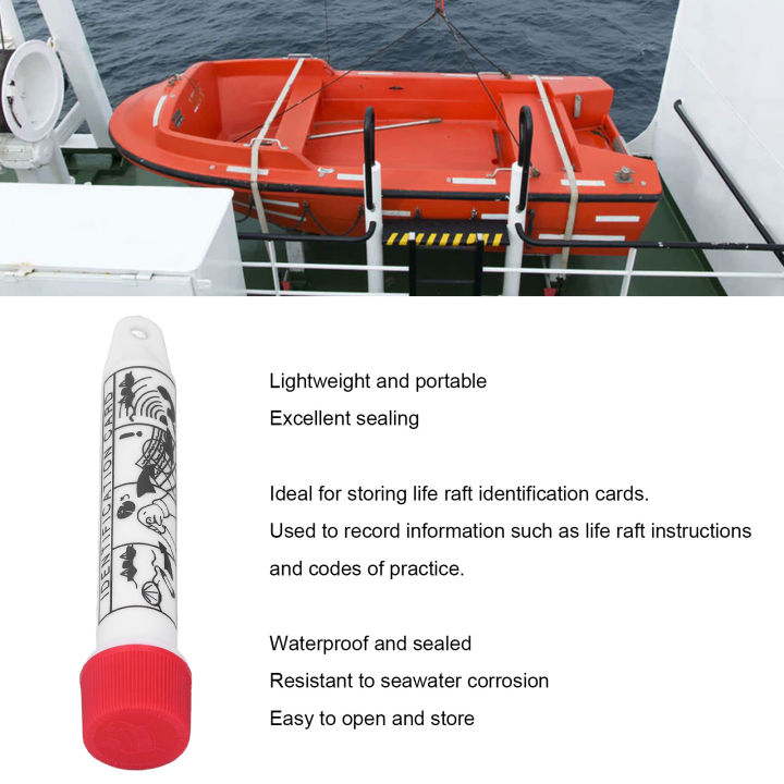 Inflatable Life Rafts ID Card Sealed Life Raft ID Card Accessory with ...