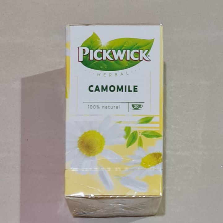 Teh Pickwick Herbal Tea Camomile 100% Natural 20 x 1.5 Gram | Lazada ...