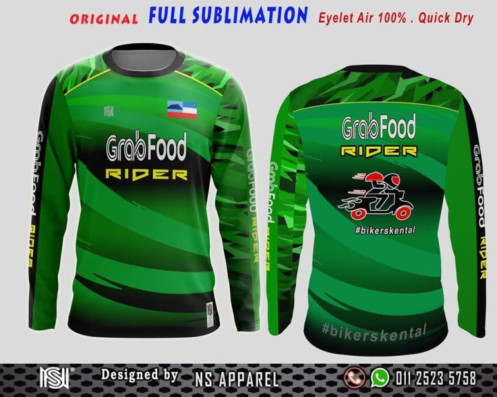 2023 Fashion Hot selling GRAB FOOD RIDER LC 268 Long sleeved T-shirt ...
