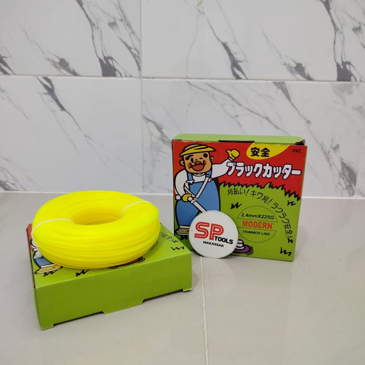 SENAR TASI POTONG RUMPUT / TRIMMER LINE KOTAK 2.4MM MODERN | Lazada ...