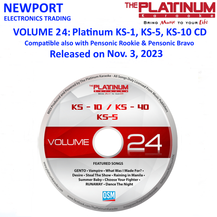 Volume 24 Update Disc for Platinum KS-5 Junior Lite (Released NOVEMBER 3 2023) | Lazada PH