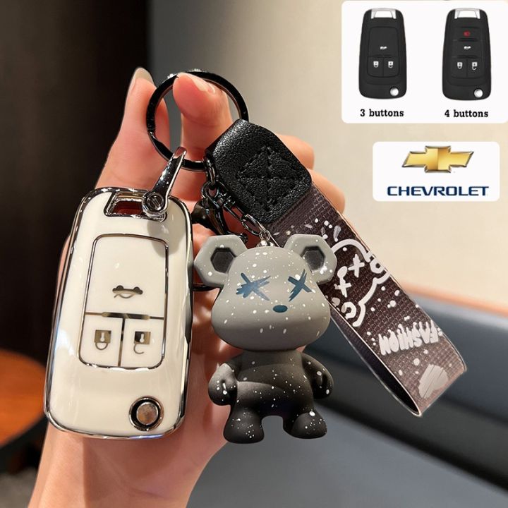 Tpu ฝาครอบกุญแจรถสําหรับ Chevrolet Sonic/Cruze/Trailblazer/Colorado 3/4 ...