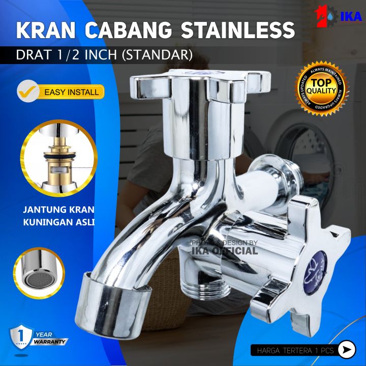Kran Cabang S22 New Soligen Kran Shower Putih / Kran Cabang Shower ...