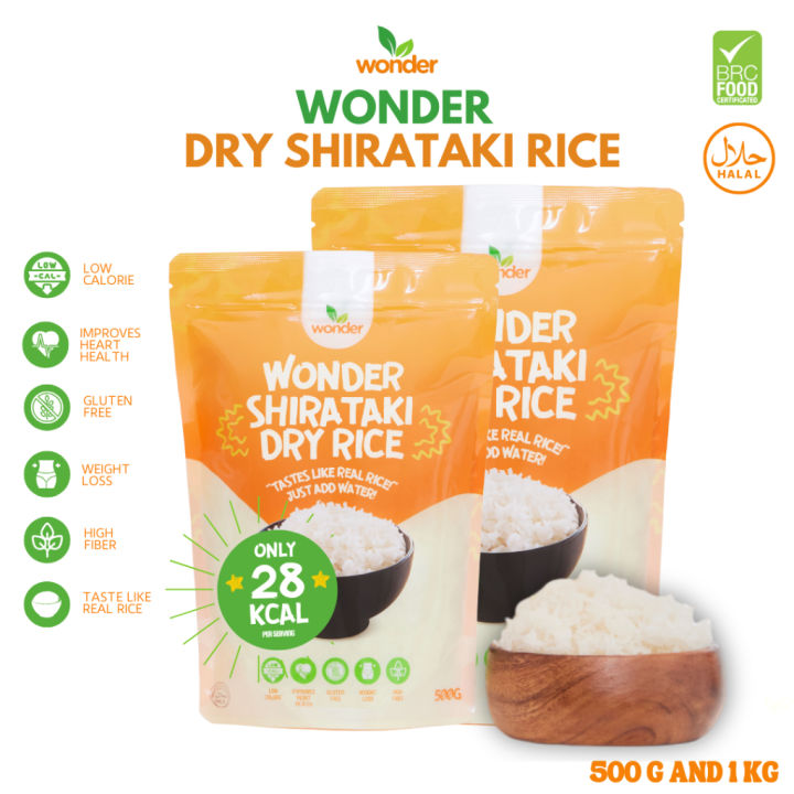Wonder Health | Dry Shirataki Rice [Low Carb, Source of Fiber, Rice ...