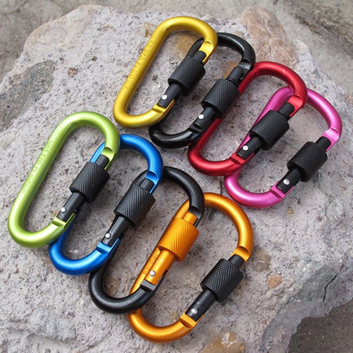 8CM with lock Carabiner Quick hanging Nut buckle backpack | Lazada PH