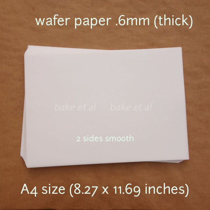 edible wafer paper sheets a4 size .3mm at .6mm | Lazada PH