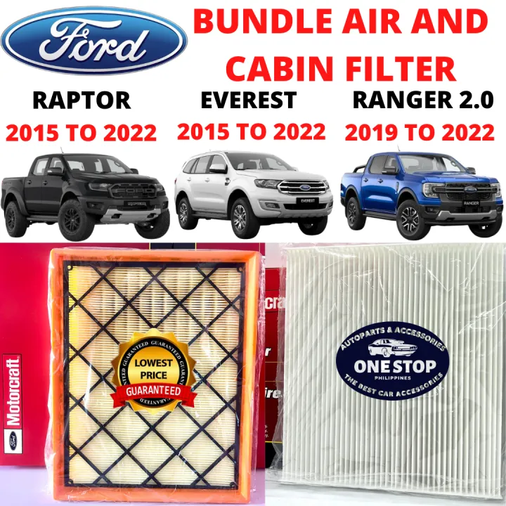 Ford Bundle Air Filter and Cabin Filter for Ford Ranger 2.0 Bi-Turbo ...