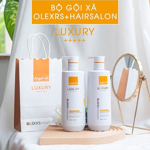 Dầu gội xả Olexrs Luxury phục hồi tóc khô xơ hư tổn giảm rụng và mọc ...