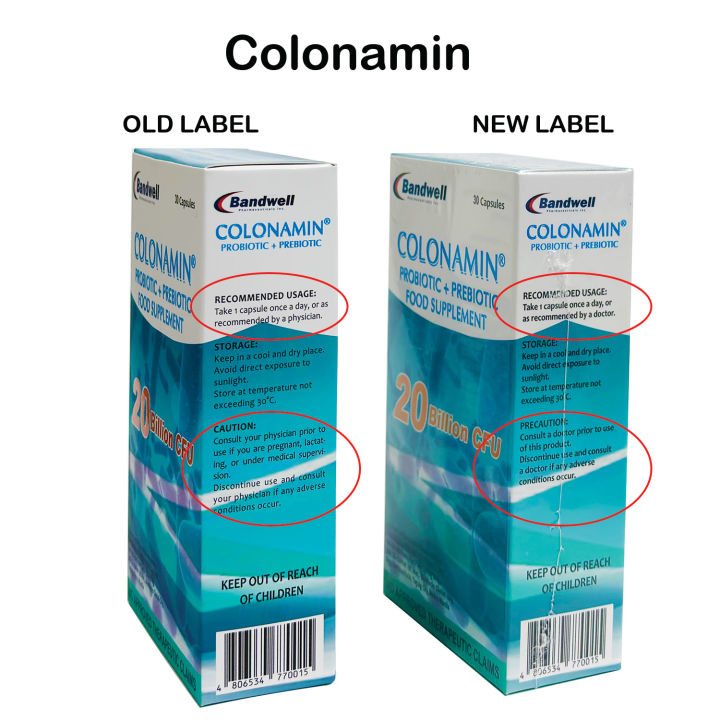 COLONAMIN (PREBIOTIC + PROBIOTIC) 20 BILLION CFU FOOD SUPPLEMENT ...