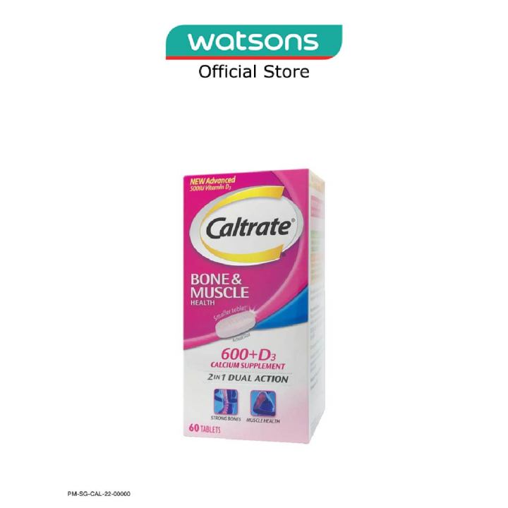 CALTRATE Bone & Muscle Health (600+ D3 Calcium supplement with 500IU ...