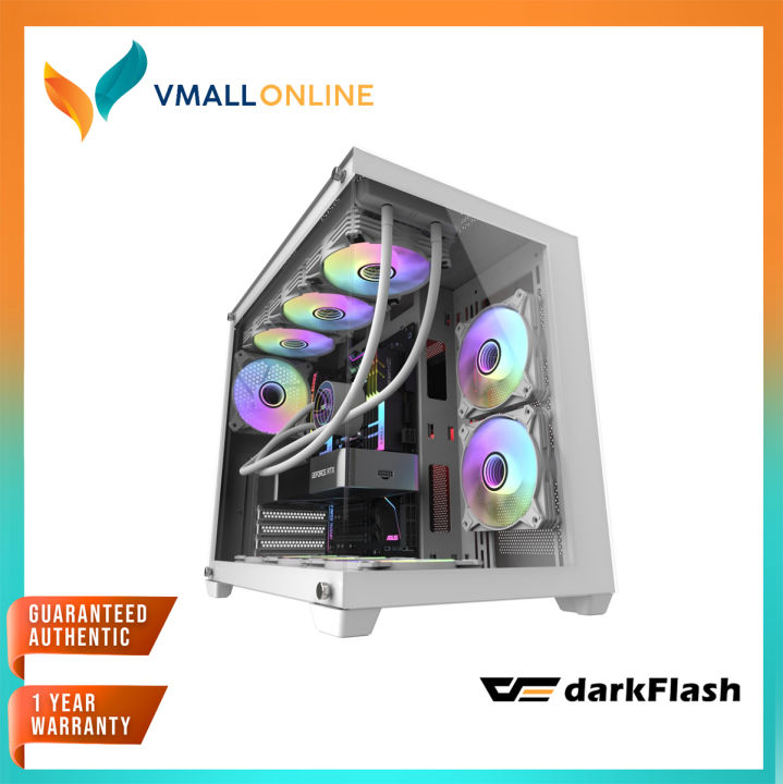 darkFlash C285P Dual Chamber Case - ATX / M-ATX / ITX - Tempered Glass | Lazada PH