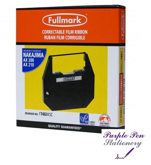 Nakajima AX-210 F746BKSC Fullmark Compatible Correctable Film Ribbon ...