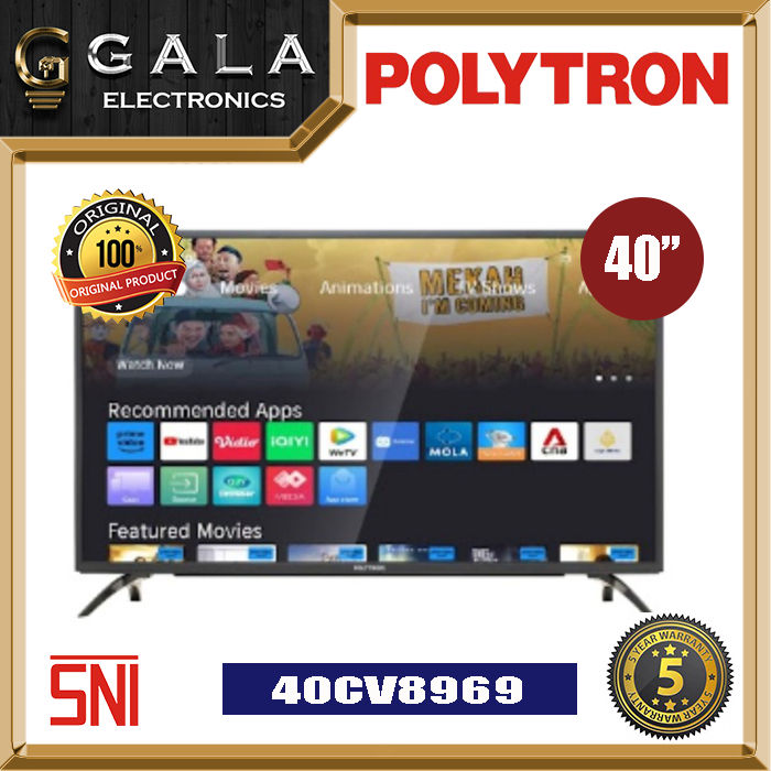 LED SMART TV POLYTRON 40CV8969 40 Inch | Lazada Indonesia