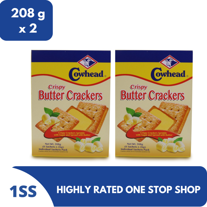 Cowhead Crispy Butter Crackers, 208g set of 2 | Lazada PH