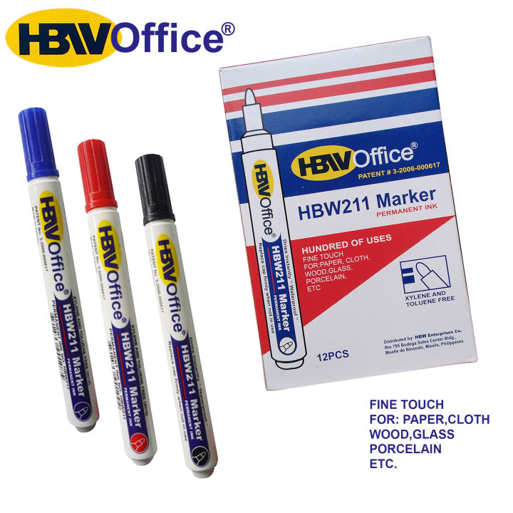 HBW Permanent Marker (12 pcs/box) - Gold Mind Everyday Low Price ...