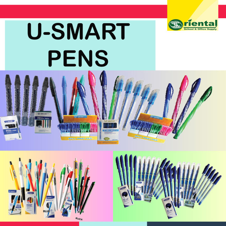 U-smart Ballpen - Retractable Pens - Sign Pens - Random Pens - Writing ...