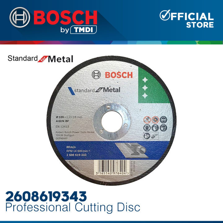 BOSCH Cutting Disc For Metal 1.2mm 4" Inch Standard For Metal Cutting ...