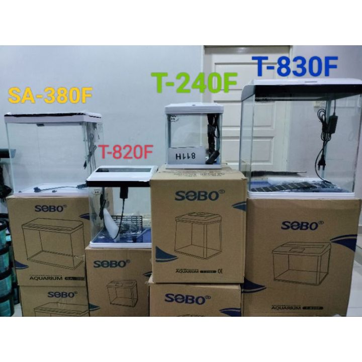 Sobo Mini/Small Aquarium Set T-240F, T820F, T830F, SA-380F Top Filter ...