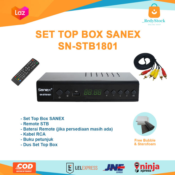 STB SET TOP BOX SANEX DVB T2 DIGITAL RECEIVER SANEX STB MURAH MERIAH ...