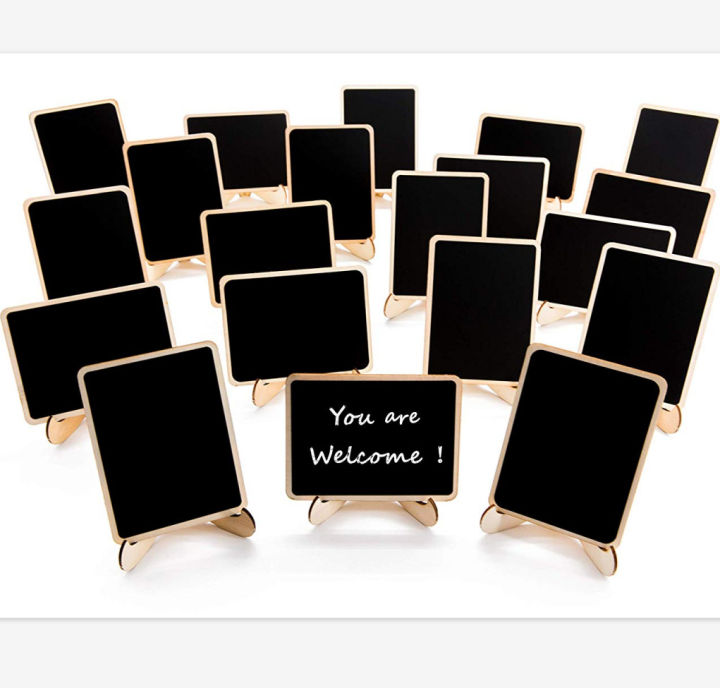 Mini Chalkboard Signs, 10 Pack Framed Small Chalkboard Labels with ...
