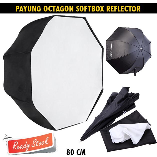 Payung Studio Octagon 80Cm Untuk Flash Speedlight Softbox Umbrella ...