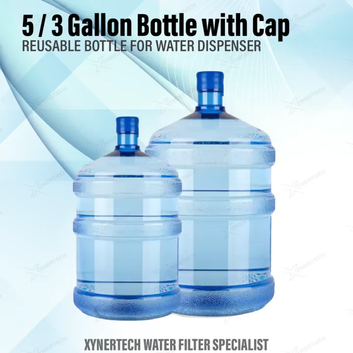 3 Gallons Bottle & 5 Gallons Bottle Empty For Top Load Bottled Type ...