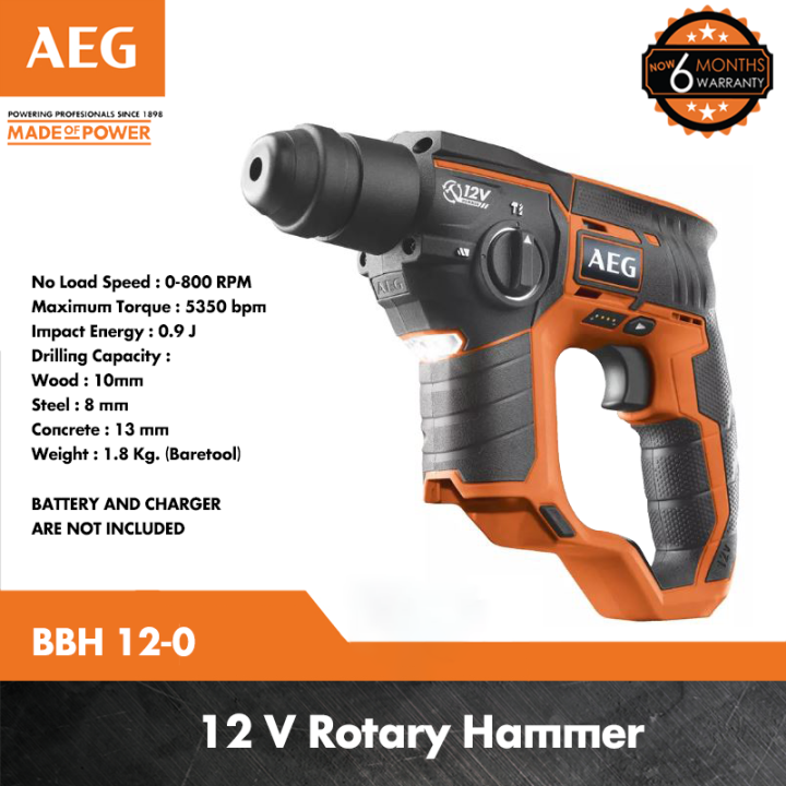 AEG 12V Rotary Hammer (Bare tool) BBH 12 | Lazada PH