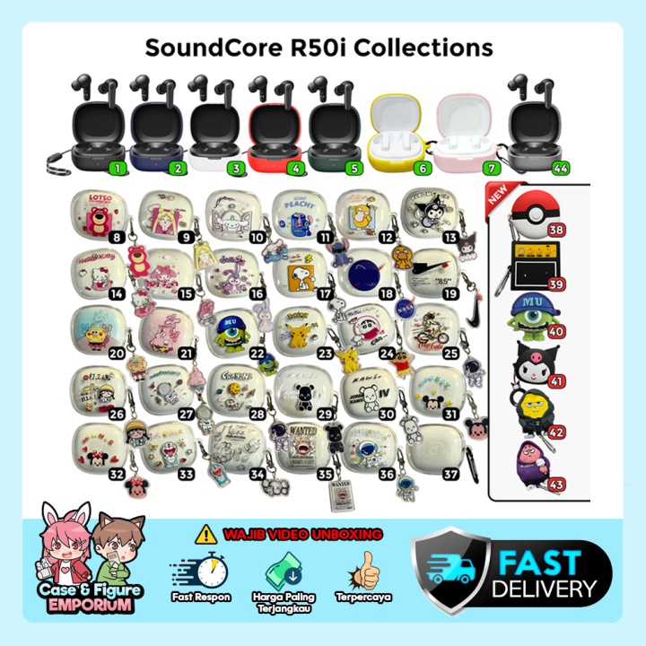 Case Soundcore R50i Bening Karakter Polos & Silicon New Premium Quality ...