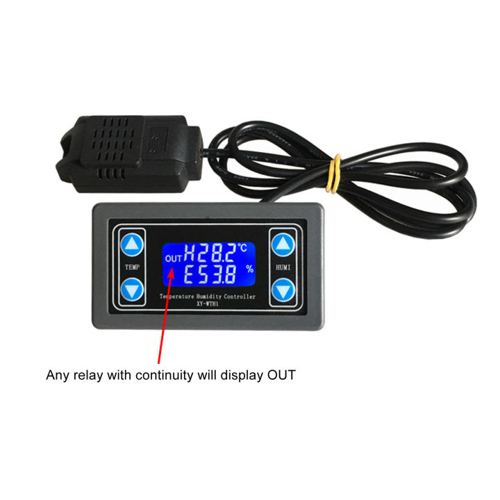 Temperature Humidity Controller Digital Thermostat Module Dual Relay ...