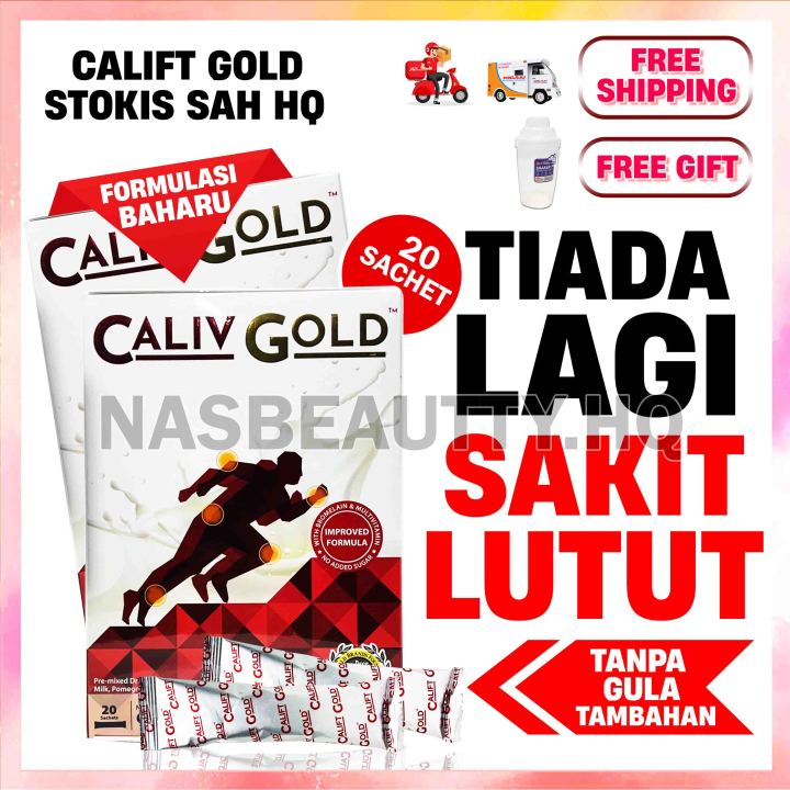 CALIFT GOLD ORIGINAL, SUSU SENDI dan LUTUT, 100% BAHAN SEMULAJADI TANPA ...