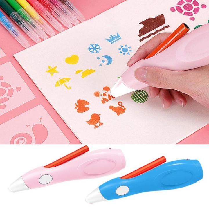 Spray Paint Markers Electric Graffiti Pen Sprayer Washable Handheld ...