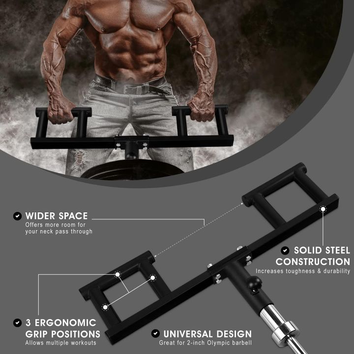 Viking Press Attachment for 2-Inch Olympic Barbell - 3 Hand Grip ...