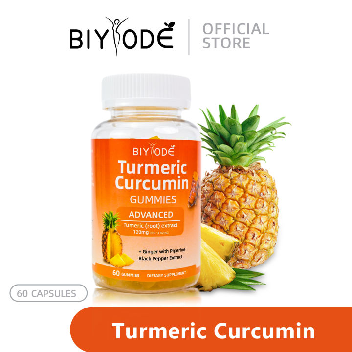 BIYODE Turmeric Curcumin แอนตี้ออกซิเดชั่น แก้อักเสบ มะเร็ง ปกป้องเส้น ...