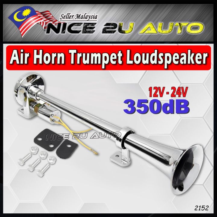 12-24V 350dB Horn Kereta Car Air Horn Super Loud Car Truck Air Horn ...