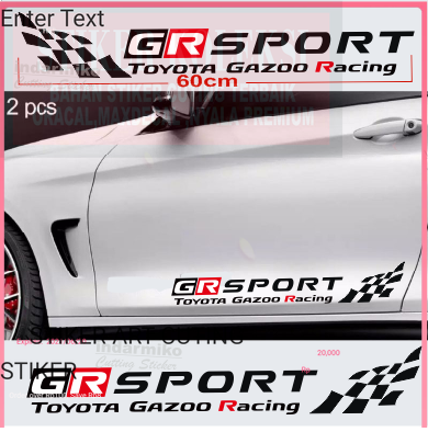 stiker gr sport | Lazada Indonesia