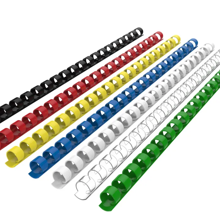 RAYSON 9/16inch 14mm Plastic Colour Comb Binding Rings 21-Holes Book ...