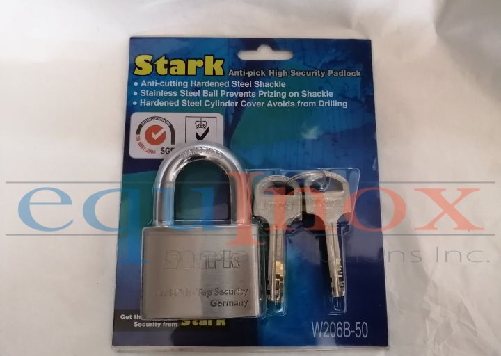 Stainless Steel Stark Anti-pick High Security Padlock with 4 keys ...