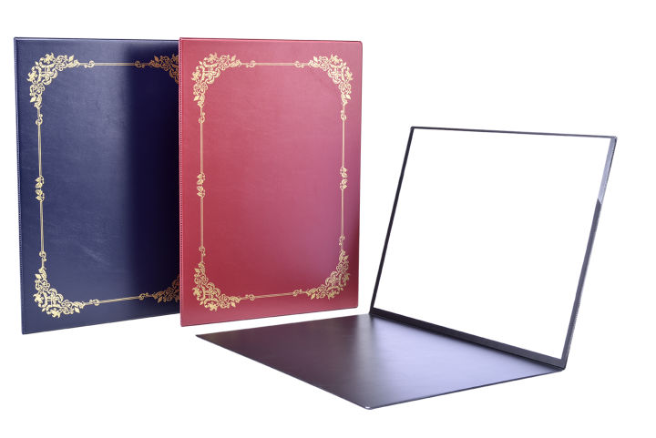 Certificate Holder A4 File (Hard Cover) with Premium Gold Border / Fail ...