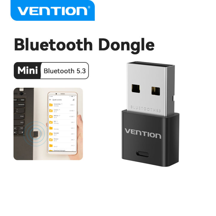 Vention Bluetooth 5.3 Dongle Wireless USB Receiver Transmitter PC ...