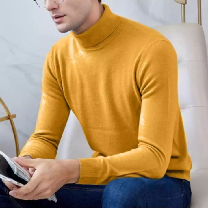 Kaos Sweater Turtle Neck Premium Lengan Panjang Pria Wanita Baju Kaos ...