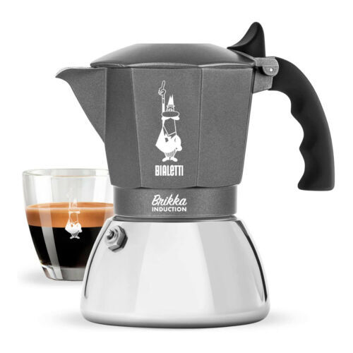 Bialetti Brikka for Induction Moka Pot - Moka Pot that makes Crema ...